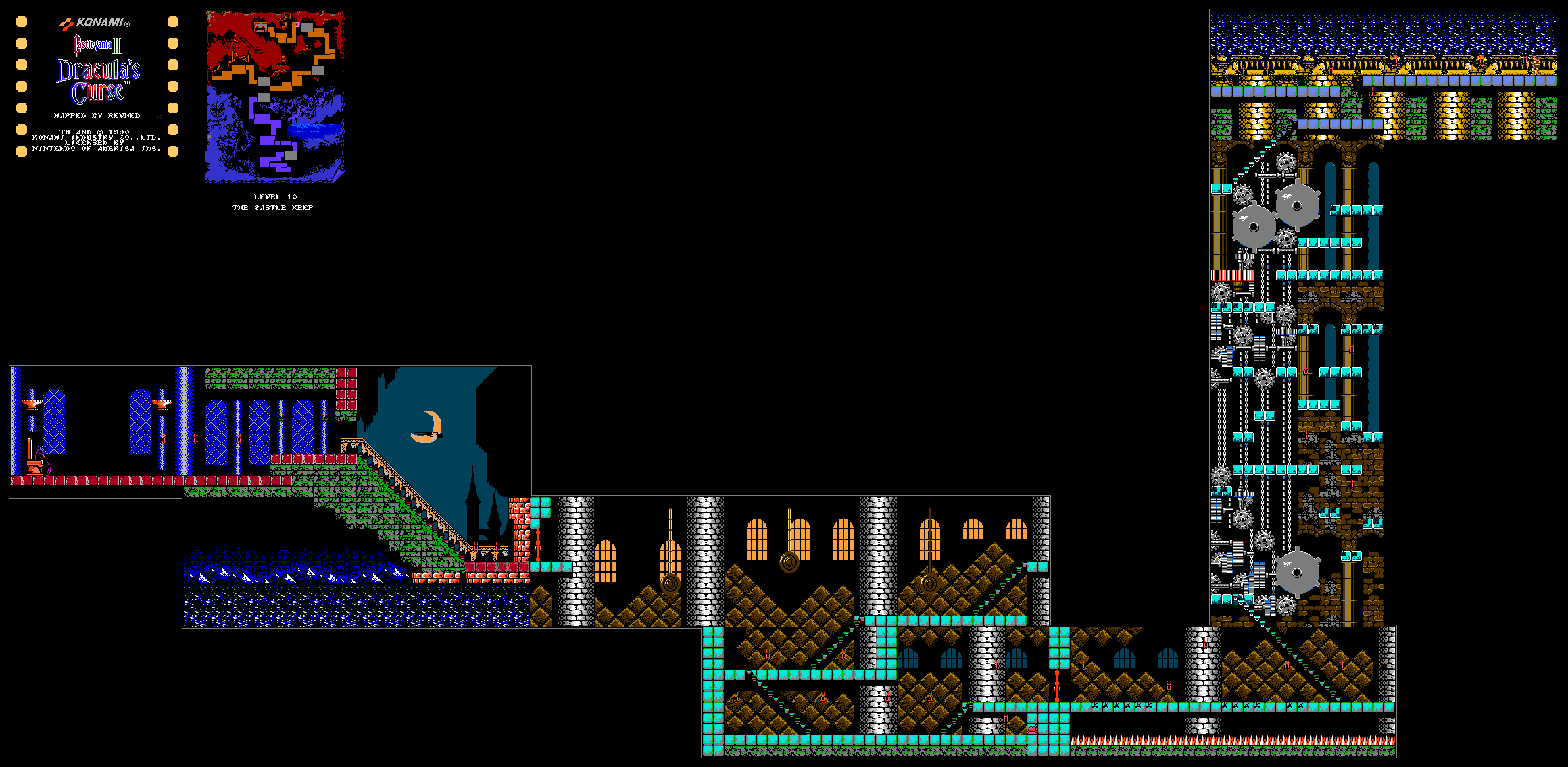 Castlevania III: Dracula's Curse - Revned's Video Game Maps