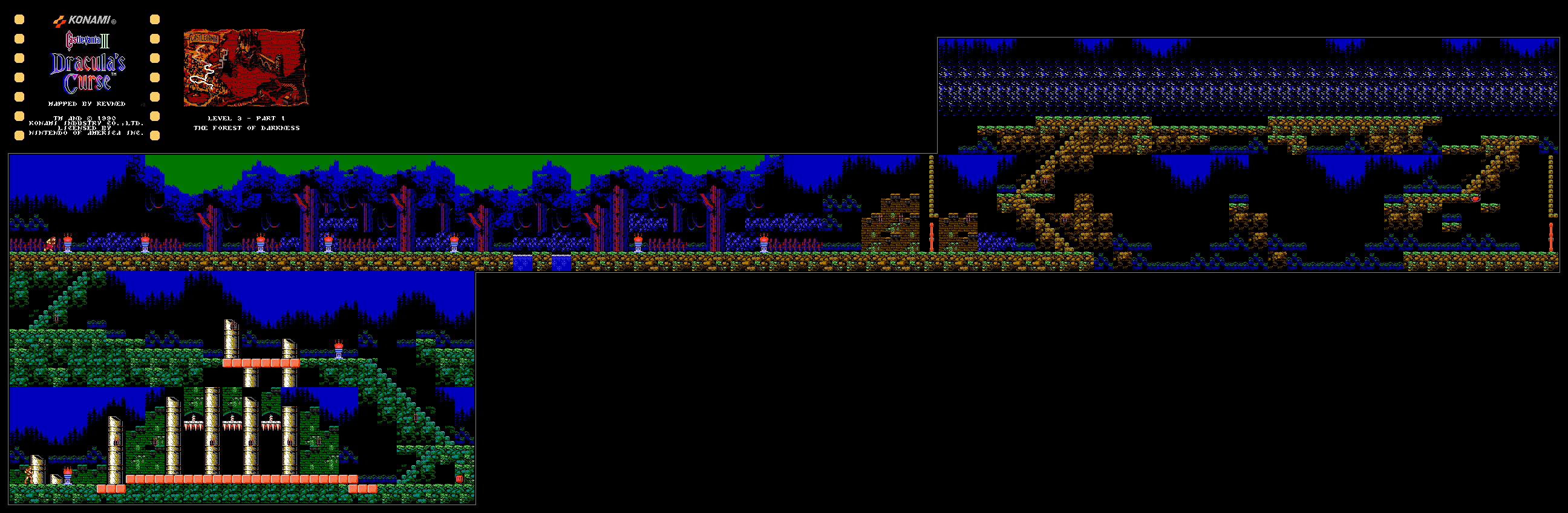 Castlevania III: Dracula's Curse - Revned's Video Game Maps