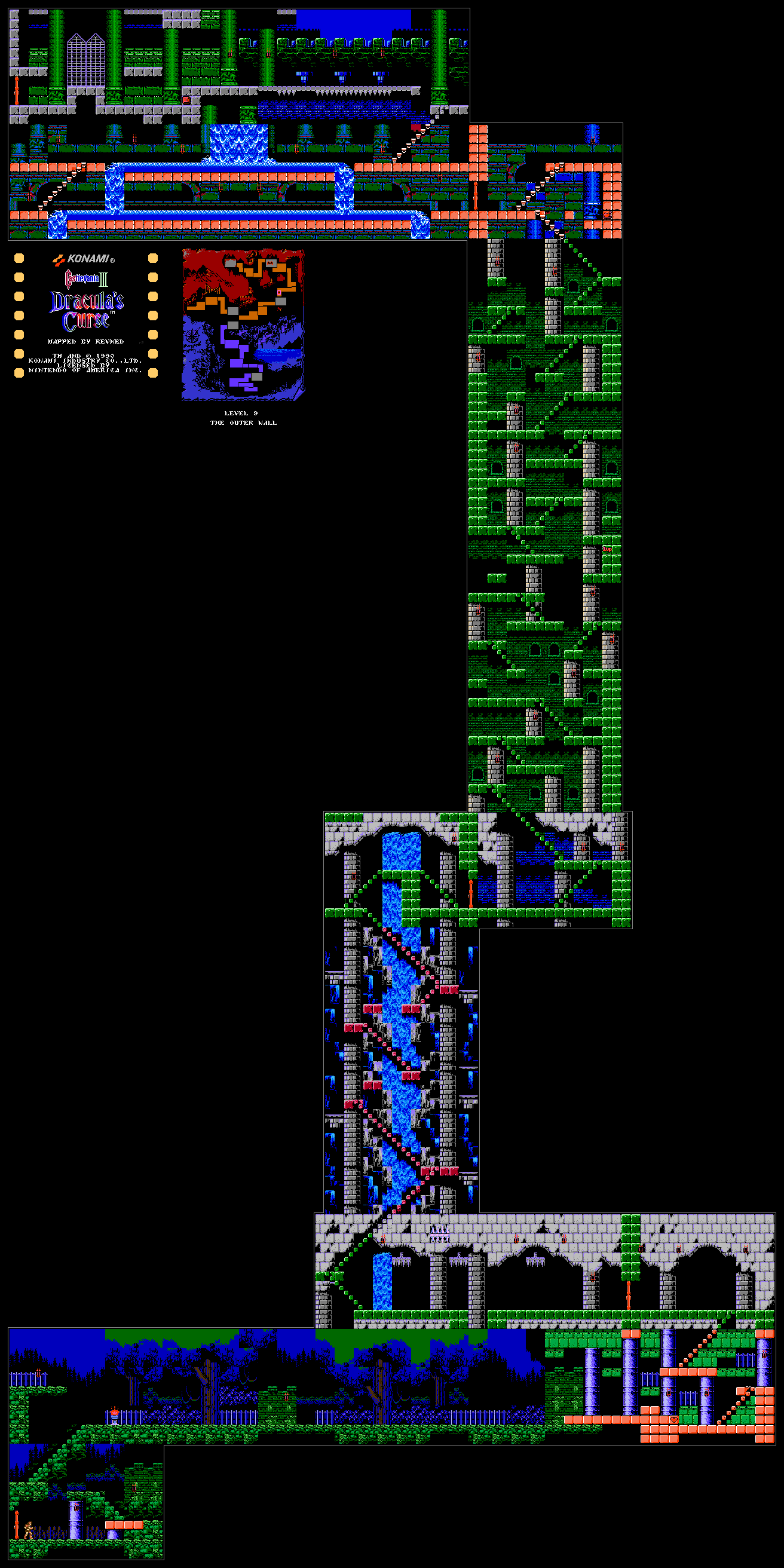 Castlevania III: Dracula's Curse - Revned's Video Game Maps